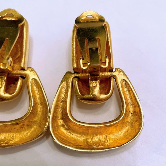 Clara Studio Inc | Jewelry | Vintage Clara Studio Inc Brushed Gold Tone ...